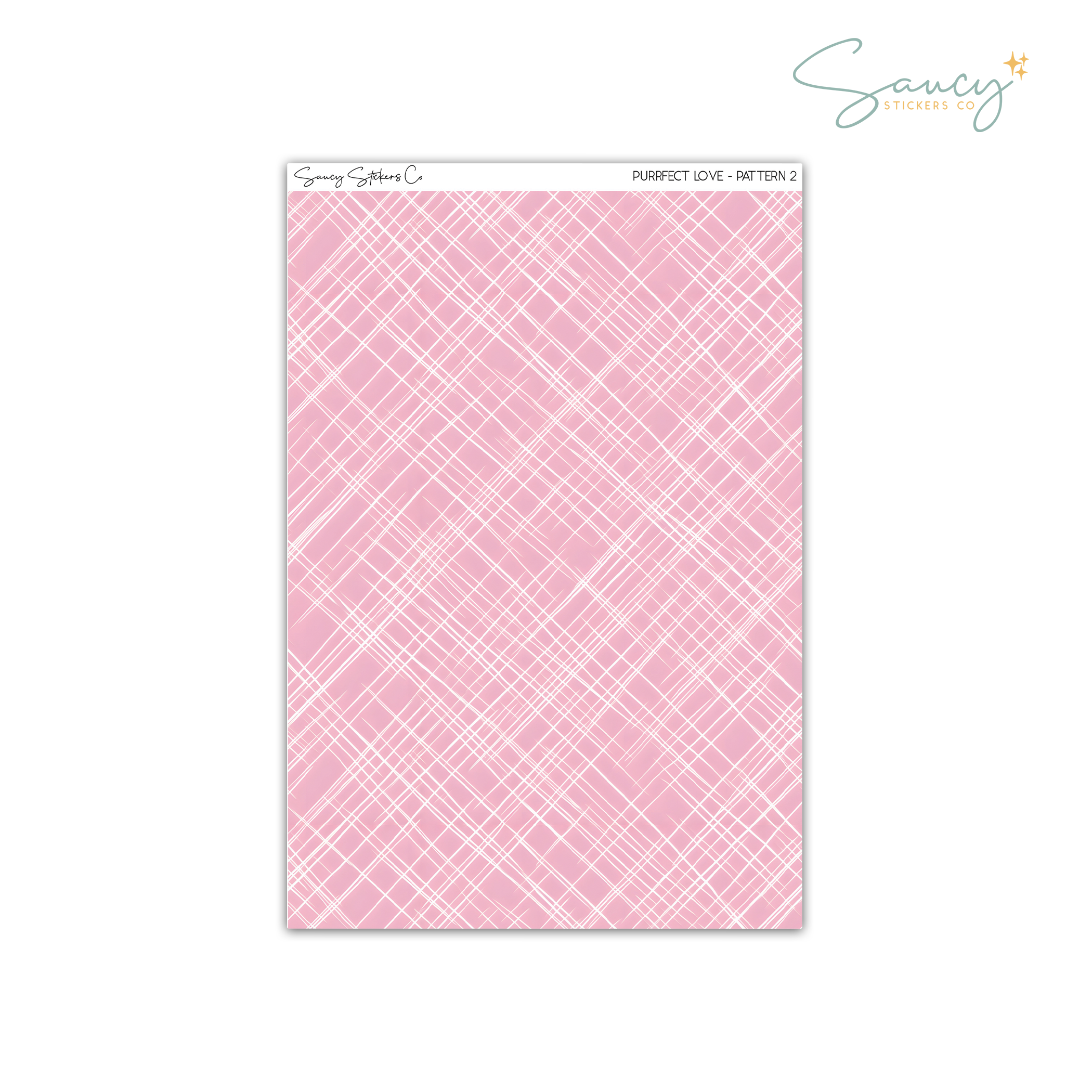 Purrfect Love • Pattern 2 – Saucy Stickers Co