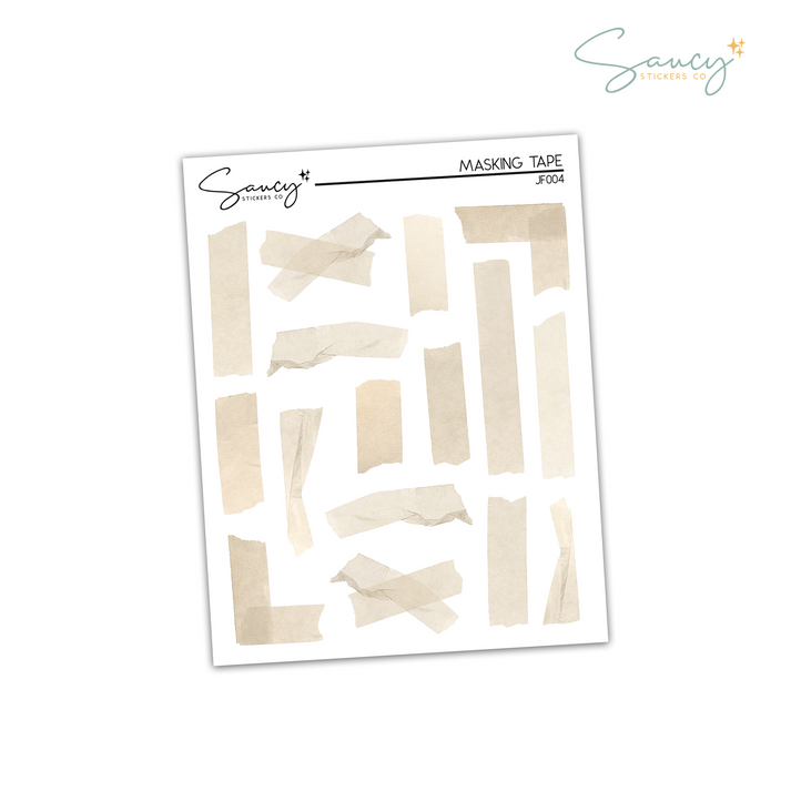 Masking Tape | Journaling Stickers – Saucy Stickers Co