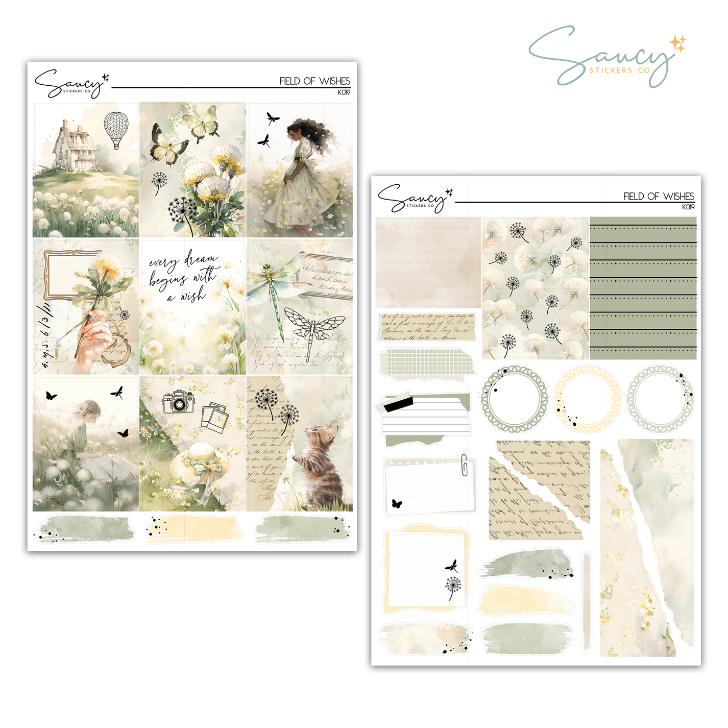 Field of Wishes | Weekly Kit – Saucy Stickers Co