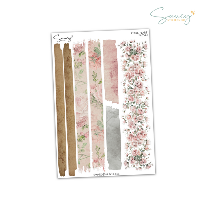 Joyful Heart | Swatches & Borders – Saucy Stickers Co